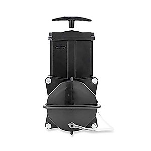 Camco Camper/RV Gate Valve with Built-in Clear Adapter | Features 3.5-Inch Long Clear Adapter, 4 Bayonet Prongs, and Fits 3-inch Sewer Fittings (39053)