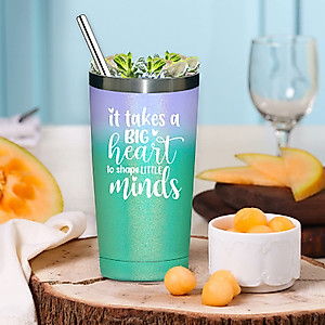 DOEARTE Teacher Appreciation Gifts - Teacher Gifts for Women - Thank You Gifts Ideas for Teachers - Christmas Gifts for Teacher - 20oz Insulated Teacher Tumbler
