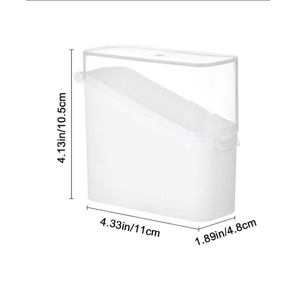 Sliced Cheese Container for Fridge,Cheese Storage Container,Plastic Cheese Slice Holder,Tea Bag Organizer Box,Food Keeping Box Container(white)