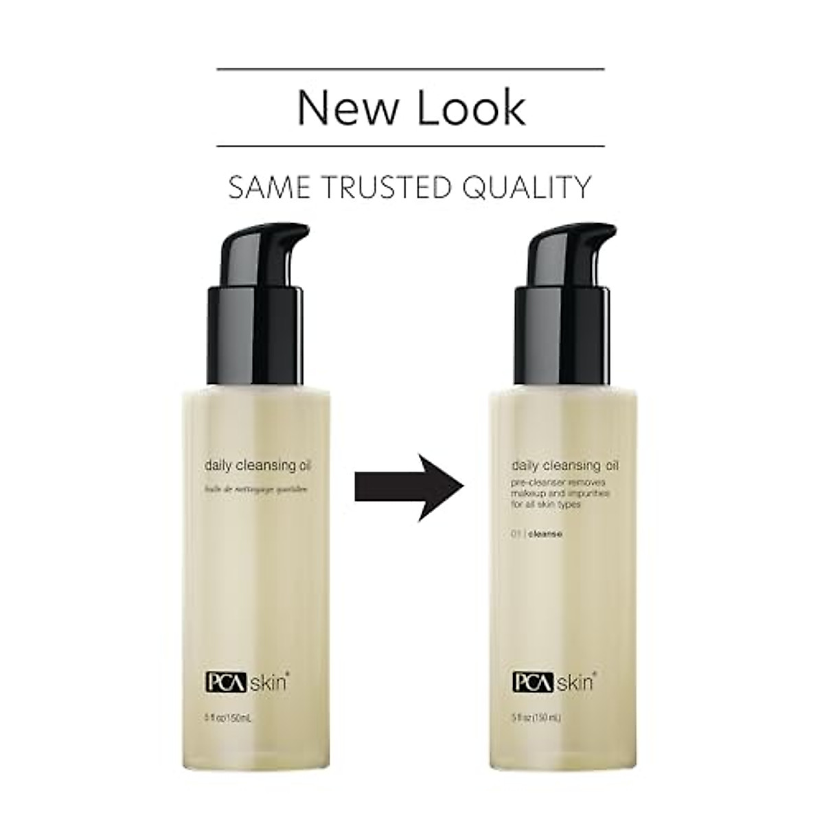 PCA SKIN Daily Face Cleansing Oil, Makeup Cleanser, Non-Irritating Oil Cleanser for Face, 5 fl oz Bottle