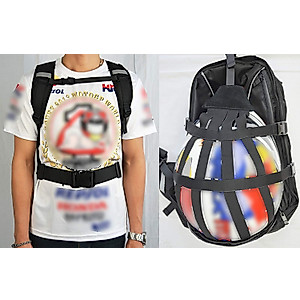 MotoCentric Motorcycle Leather Waterproof Backpack Riding Laptop Helmet Shoulder Bag Package (Red)