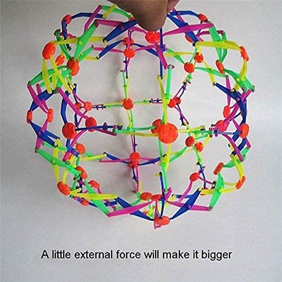 Colorful Inflatable Ball Expandable Magic Ball Large Expansion Ball Suitable for Children This Toy Ball relieves Stress and Anxiety Boys and Girls Birthday Toys