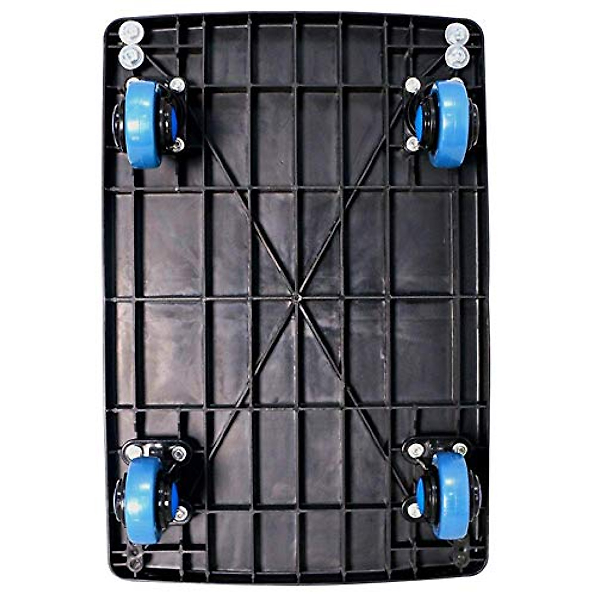 Generic Handling Vehicle Flatbed Truck Folding Platform Truck Heavy Aluminum Duty Moving Platform Cart and Dolly Push Cart Collapsable Hand Cart for Warehouse, 72X46CM, Black