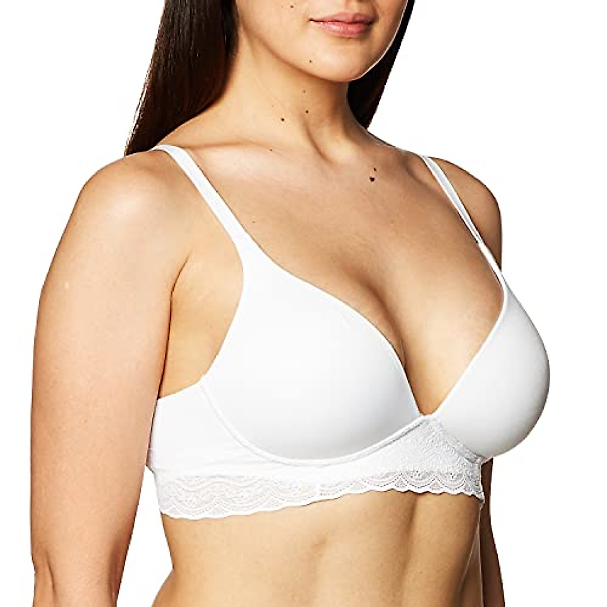 Warner's Women's Cloud 9 Super Soft Wireless Lightly Lined Comfort Bra RO5691A, White, 34B