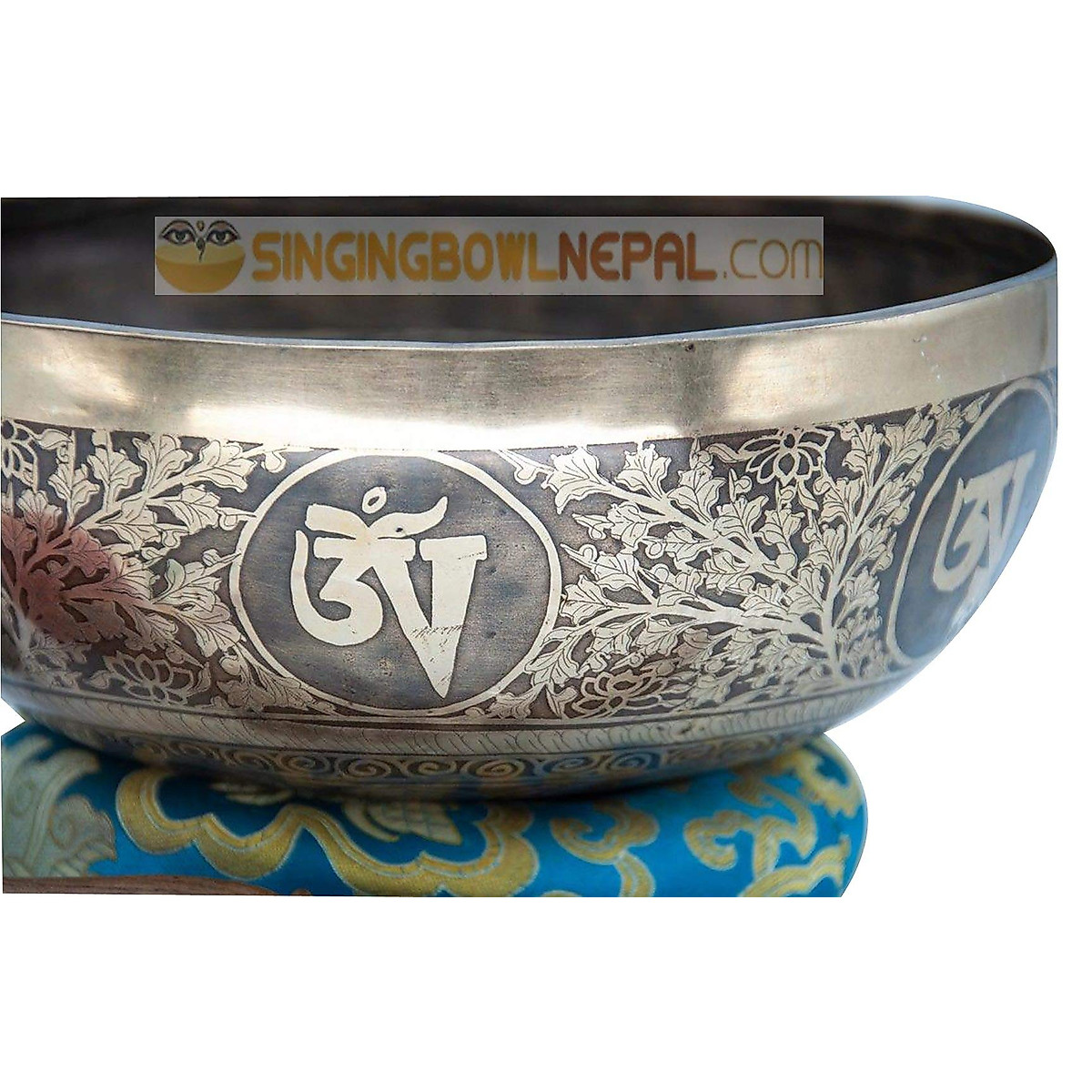 Singing Bowl Nepal-10" Buddha Carved Super Sound Tibetan Yoga Bowl ,Tibetan Handmade Singing Bowl for Meditation, Healing & Music Therapy