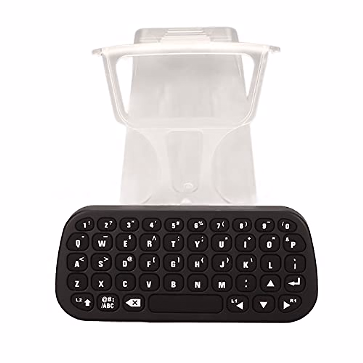 PS5 Game Controller Keyboard, Bluetooth Wireless External Attachable Keyboard with Backlight and Stand, Gaming Handle Chatpad Keypad, Easy Installation