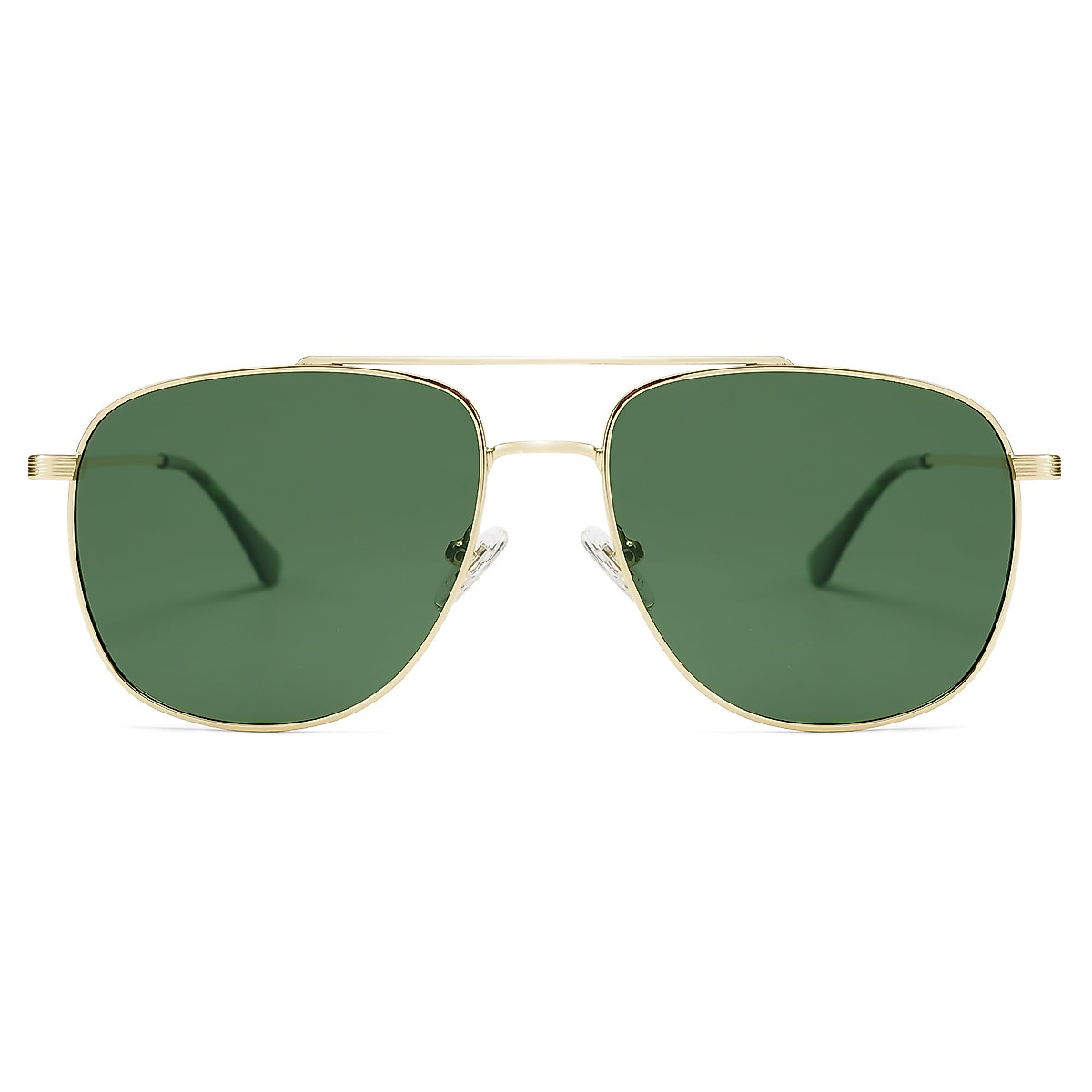 SOJOS Polarized Aviator Sunglasses Womens Men Trendy Designer Shades SJ1218,Green