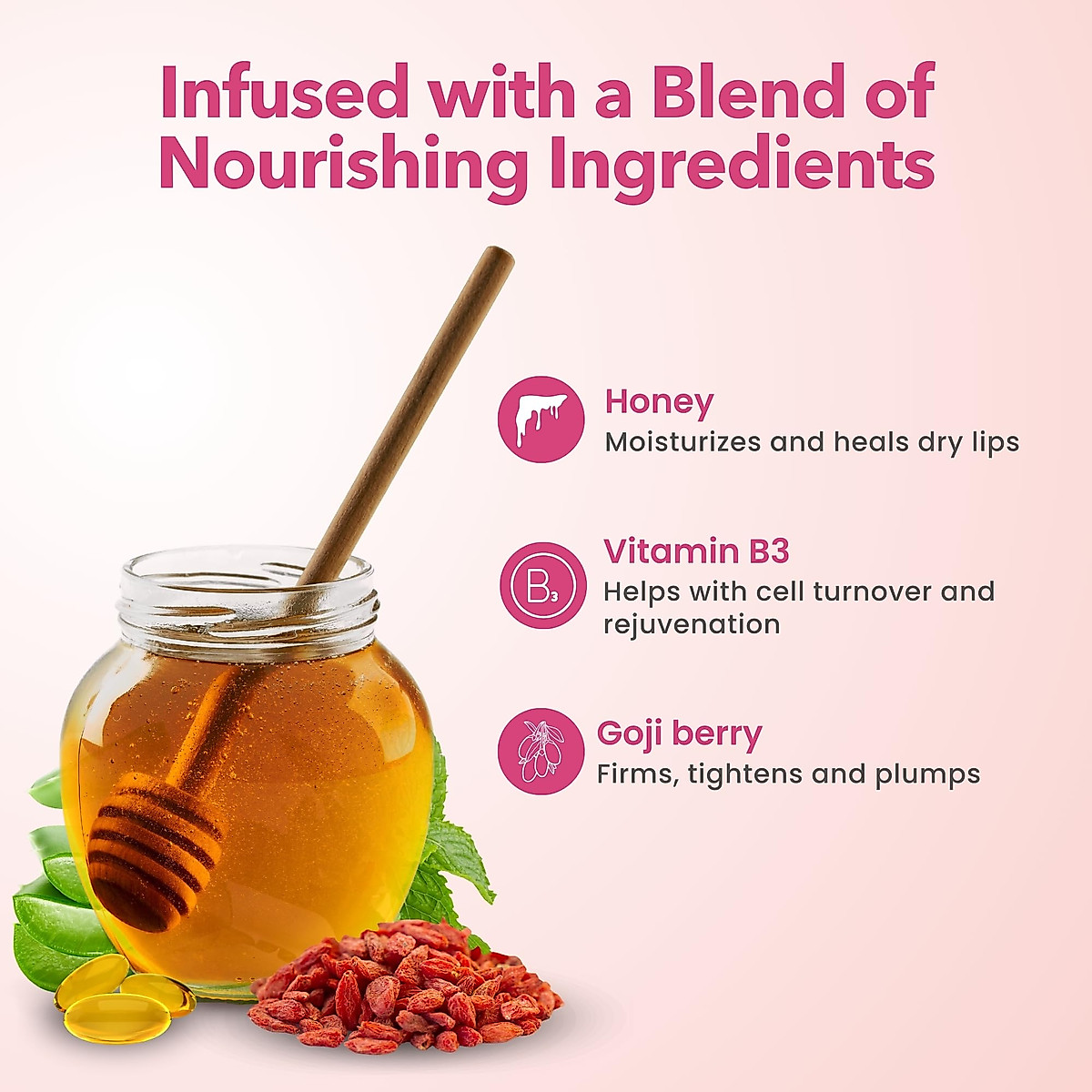 Patchology Lip Gloss for Women - Glossy, Clear Shine Hydrating Lip Balm with Aloe, Honey, Goji Berry Oil - Moisturizing Lip Treatment for Dry, Cracked Lips - Light, Clean for Soft, Smooth Lips (15ml)