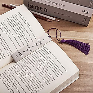 I Love You a Bushel and a Peck Bookmark Mothers Day Gifts from Daughter Gift Moon and Back Gift for Mom Stocking Stuffer Christmas Gift Monogrammed Gift (I Love You a Bushel and a Peck)