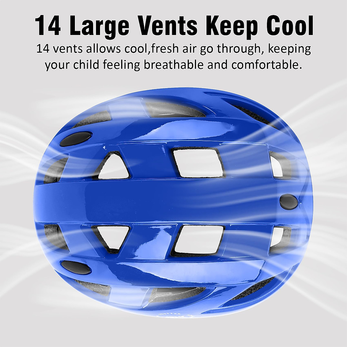 Atphfety Kids Bike Helmet,2 Sizes Adjustable for Youth Child Boys & Girls Ages 3-5-8-14,Ventilation and Multi-Sport for Bicycle Scooter Skate