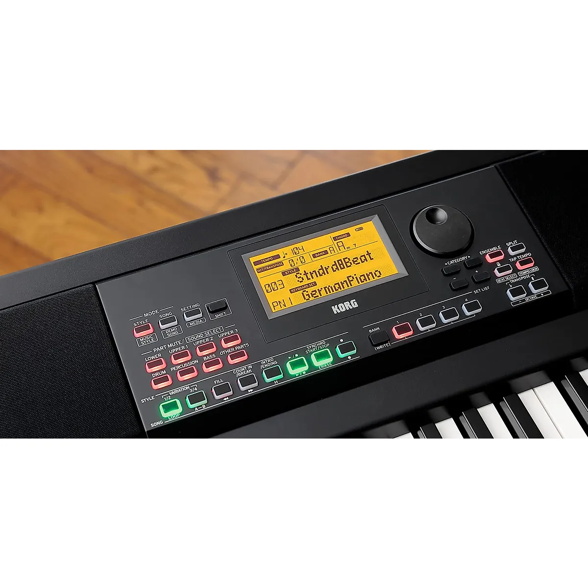Korg XE20 Digital Ensemble Piano Bundle with Adjustable Stand, Bench, Power Supply, Damper Pedal, Keyboard Cover, Instructional Book, Austin Bazaar Instructional DVD, and Polishing Cloth