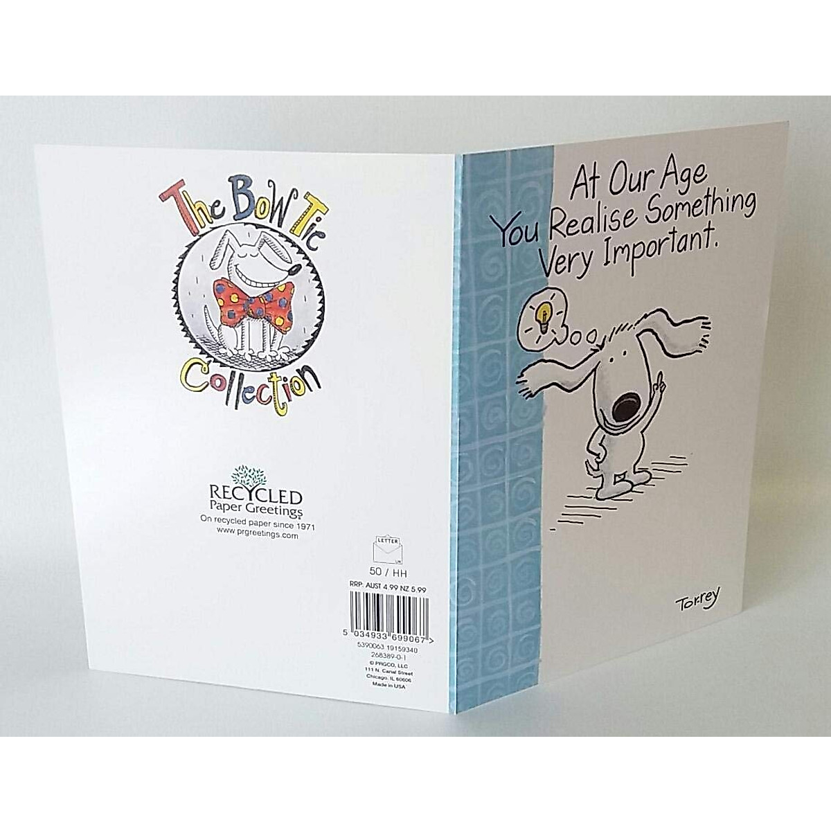 Birthday Card (Ukg268389) - Realise Something Important - from The Bow Tie Collection