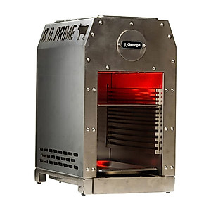 B.B. Prime Salamander Broiler Bundle by JJGeorge, 1500 Degree Broiler, Steak Searing Machine, Cook High End Steaks at Home, Infrared Broiler