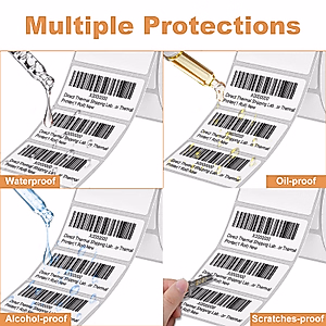 Tapsin 2" X 1” Direct Thermal Labels - Address Labels Compatible with Roll & Zebra Desktop Label Printers for Shipping Address Mailing Barcode Labels (1000 Labels/Roll, 1 Roll)