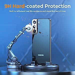 LK 2+2 Designed for Samsung Galaxy S22 Plus/S22+ 5G Screen Protector + 2 Pack Camera Lens Protector with Accurate Alignment Frame, 9H Hardness Shockproof, Bubble-Proof, Case-Friendly,6.6-inch