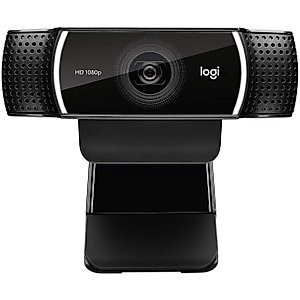 Logitech C922x Pro Stream Webcam 1080p HD Camera for Streaming and Recording at 60 FPS Background Replacement Technology (Renewed)