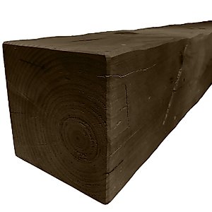 Wilson Wood Crafts Rustic Hand Hewn Barn Beam Mantel (6 x 8 x 72, Coffee)