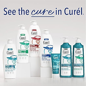 Curel Ultra Healing Intensive Fragrance-Free Lotion For Extra-Dry Skin, Dermatologist Recommended, Ideal for Sensitive Skin, Cruelty Free, Paraben Free, 20 Oz