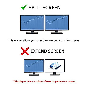 StarTech.com 1ft DVI Splitter Cable - M / F - DVI-D to 2x DVI-D Dual Video Splitter for Your Split Screen Computer Monitor (DVISPL1DD), Black