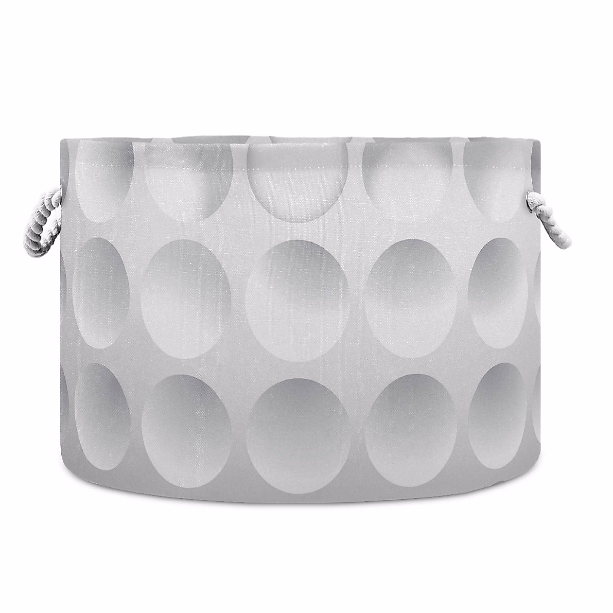 Golf Ball Round Storage Basket Bin, Waterproof Laundry Hamper, Large Collapsible Bucket, Baby Nursery Organizer with Handles for Bathroom Toys Clothes