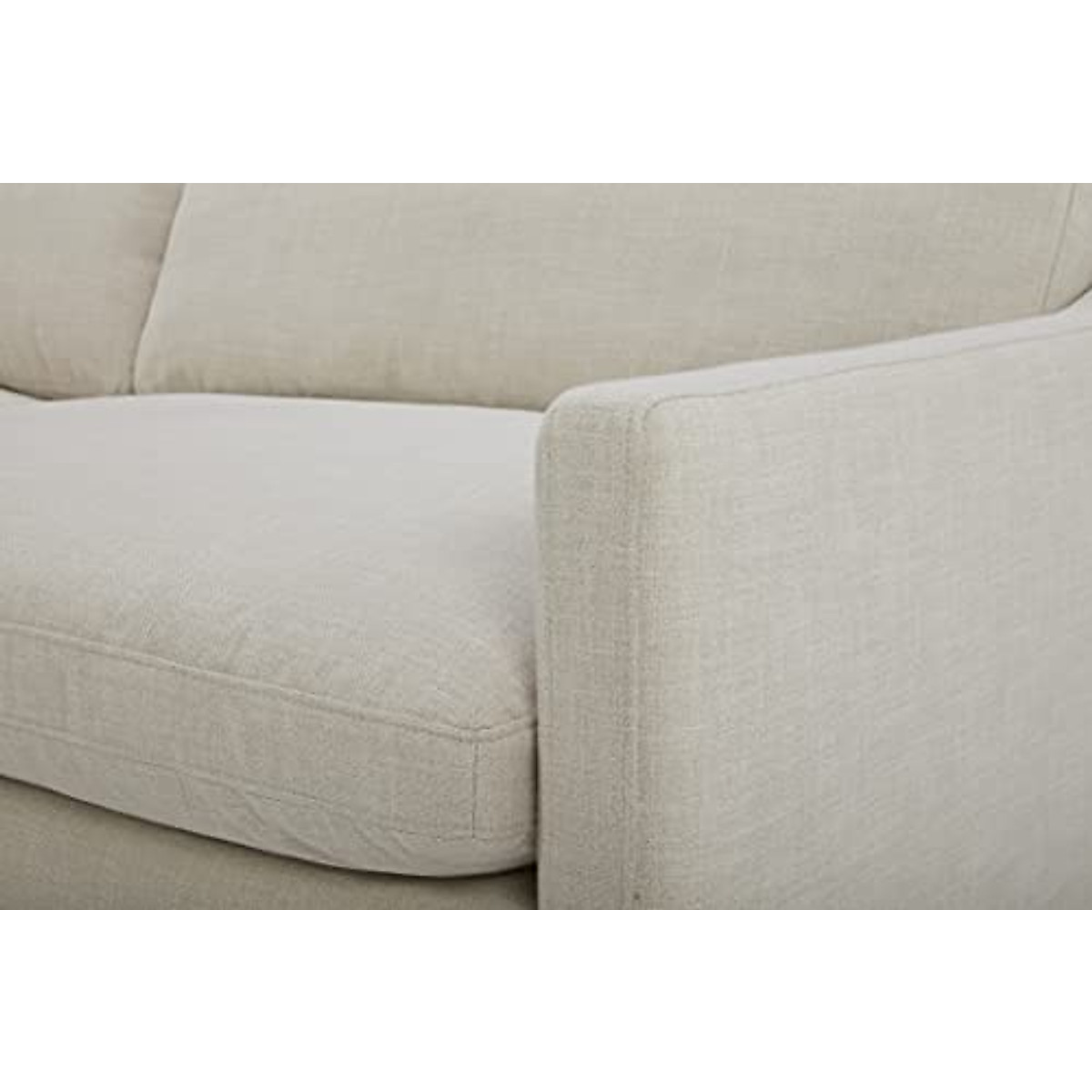 Amazon Brand – Stone & Beam Rustin Contemporary Deep-Seated Sofa Couch, 89"W, Cream