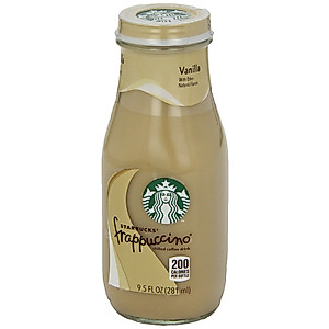 Starbucks Frappuccino Vanilla Coffee Beverage, 9.5 oz glass bottles (4 Pack)