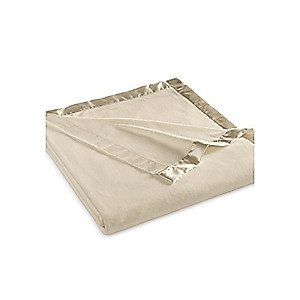 Martha Stewart Easy Care Soft Fleece Blanket (King, Camel Tan)