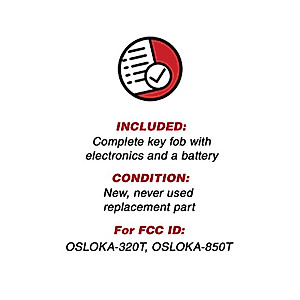 KeylessOption Keyless Entry Remote Car Key Fob Clicker with Strap for 2011-2013 Kia Sorento 2006-2011 Kia Rio PINHA-T036