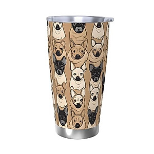 quopvn Labrador Retriever Dogs Print 20oz Car Cup Ps Material Lid, Perfect For Hot & Cold Drinks