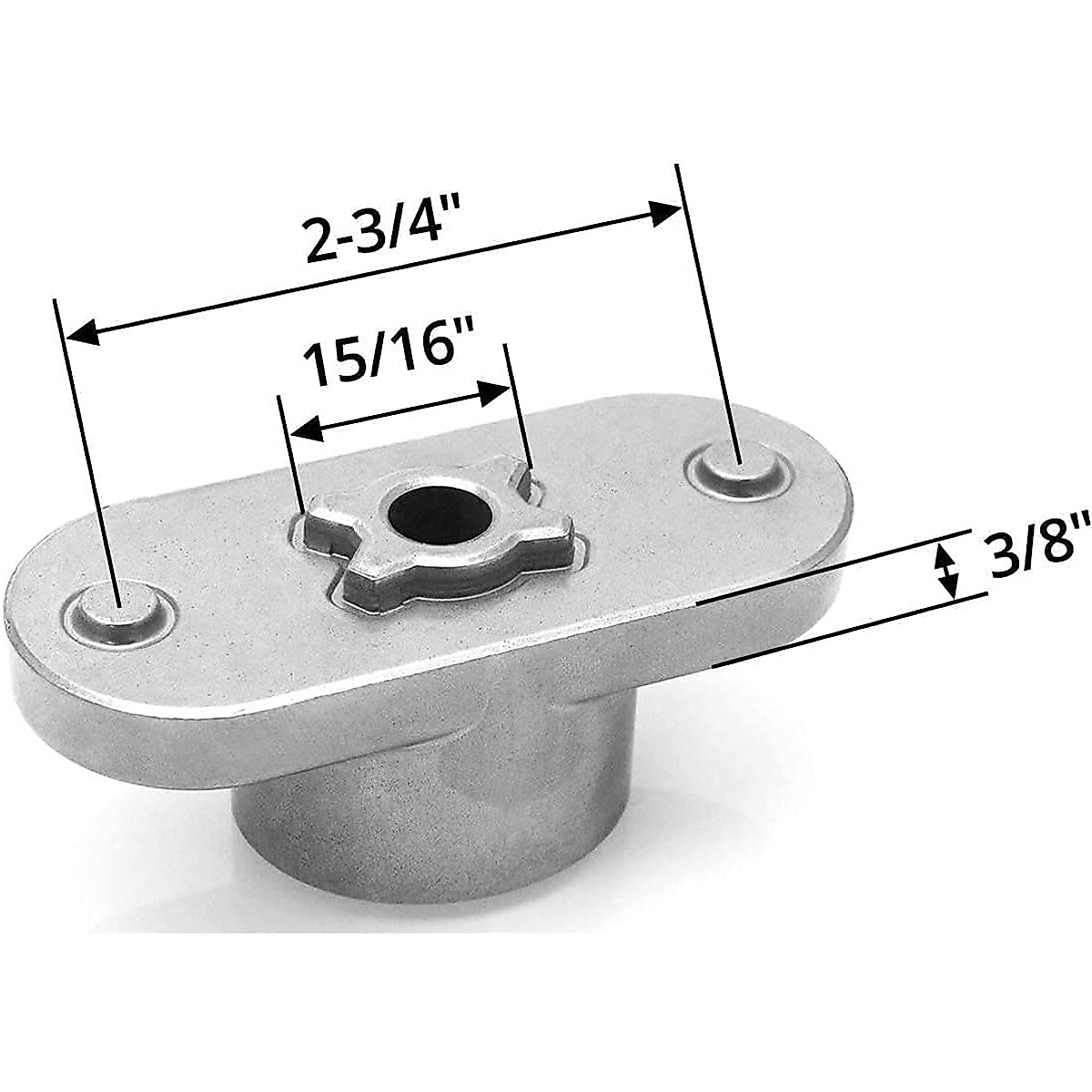 Gpartsden 748-0376E Blade Adapter Kit with One Single Kit 710-1044 for MTD 748-0376 748-0376A 748-0376B 748-0376C 748-0376E Mowers