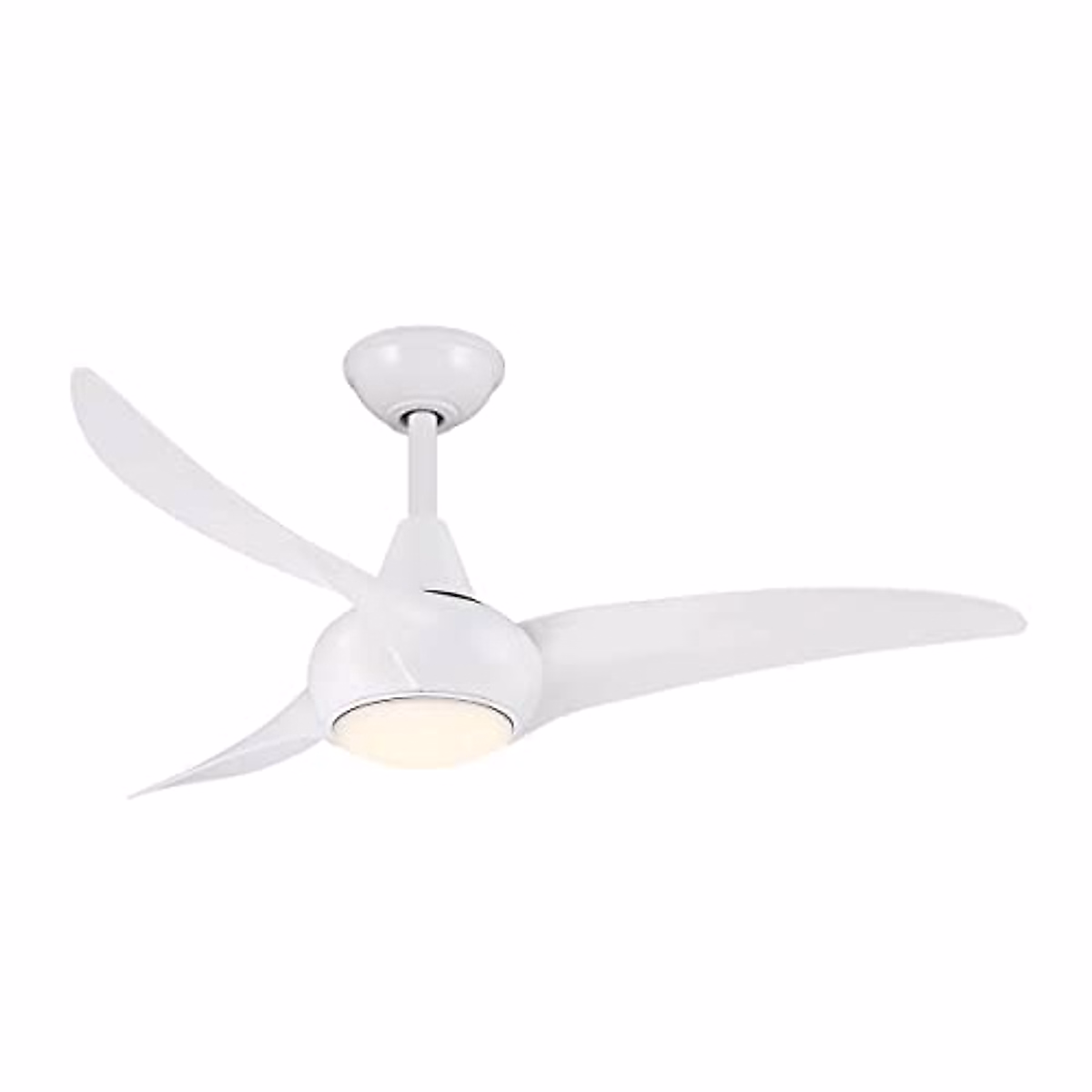 MINKA-AIRE F845-WH Light Wave 44" Ceiling Fan with LED Light and Remote Control in White Finish
