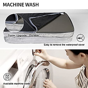 Yiruka Dog Beds for Extra Large Dogs, Orthopedic Dog Bed, Washable Dog Bed with [Removable Bolster], Waterproof Dog Bed with Nonskid Bottom, Pet Bed, XL Dog Bed