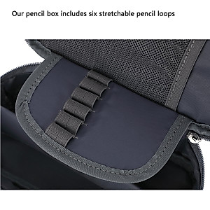 FlowFly Pencil Case for Girls Boys, Large Capacity Pencil Pouch for Kids, Portable Soft Pen Bag for Teens, Black