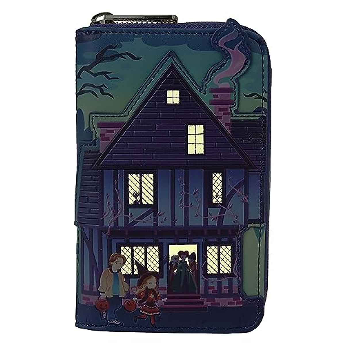 Loungefly Disney Hocus Pocus Sanderson Sisters House Glow Zip Around Wallet