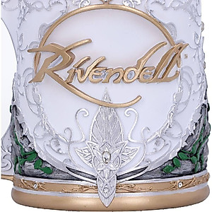 Nemesis Now Officially Licensed Lord of The Rings Rivendell Tankard, White, 15.5cm