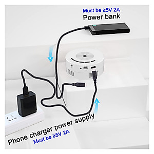 Mini Bluetooth Projector, Projector.YT200 LED Mobile Video Mini Projector Home Theater Media Player Kids Gift Cinema Wired Same Screen Projector For Iphone Android