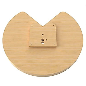 Natural Lazy Daisy Banded Kidney Shaped Swivel Tray Undrilled Lazy Susan Shelf with Steel Bearing (28" Diameter)