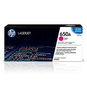 Original HP 650A Magenta Toner Cartridge | Works with HP Color LaserJet Enterprise CP5525 Series | CE273A