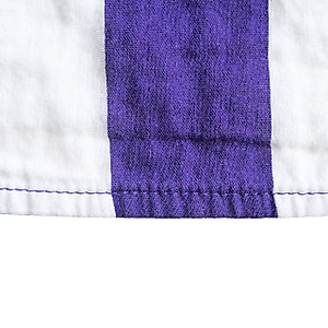 TWIG & BALE Evanston Illinois Northwestern Baby Blanket Organic Cotton Muslin Swaddle Blanket - 47" x 43" - Fans of Northwestern Wildcats Baby Gift for Boys Girls Newborn Receiving