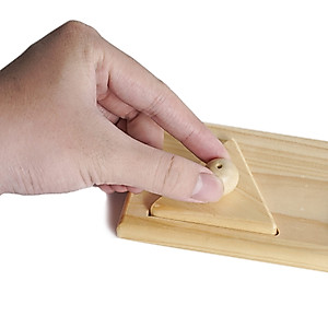 Handreamy Organic Geometric Wooden Puzzles Toys with Pattern Blocks & Boards | Educational Shape Recognition for Toddlers | Preschool Learning Activities for Kids Ages 3+