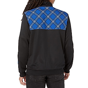 adidas Men's Standard Tiro Track Jacket, Black/Team Royal Blue, Small