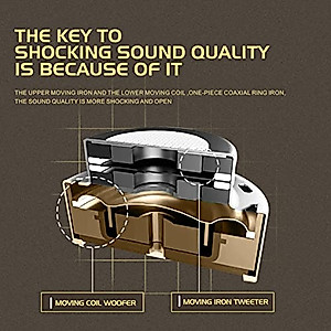 Sabbat E16【Astria Coaxial Acoustic Architecture】 Wireless Earbuds Blutooth 5.2 in-Ear HiFi Stereo Headphones with Built-in Mic and Charging Case Suitable for iOS, Android(Mystic Black)