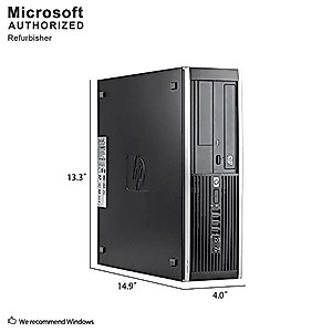 HP 8300 Elite Small Form Factor Desktop Computer, Intel Core i5-3470 3.2GHz Quad-Core, 8GB RAM, 500GB SATA, Windows 10 Pro 64-Bit, USB 3.0, Display Port (Renewed)