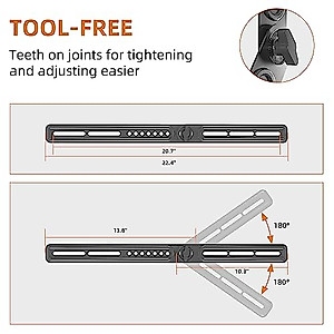 XINLEI Universal Sound Bar Mounts Fits Most 23 to 65 Inch TVs Soundbar TV Mount Bracket Above or Under TV, up to 22 lbs SBR302