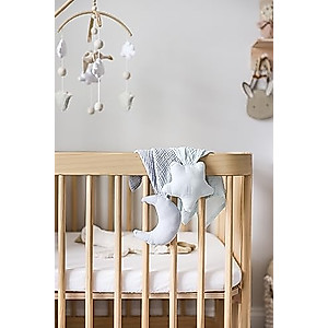 Ullabelle Stars and Moon Soft Security Blanket Baby Lovey Baby Gifts for Newborn Boys and Girls Baby Muslin Blanket (Security Blanket Blue)