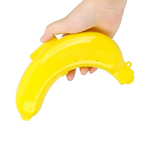 FUDTRO Cute Fruit Banana Protector Box Holder Case Lunch Container Storage Banana Case Kitchen Tools Plastic