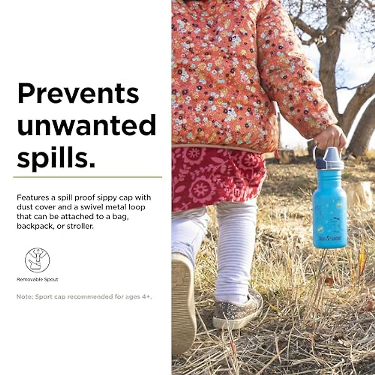 Klean Kanteen Kid Classic Narrow 12oz (w/Sippy Cap) Gators