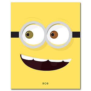 BigWig Prints Minions Poster - Minion Bedroom Decor, Despicable Me Wall Art, Despicable Me Party Decorations, Kids Movie Posters, Wall Decor Artwork for Kids Room - Unframed Set of 4 (8x10)
