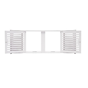 Leblett Wall Mount Router Storage Box,Rectangular White Floating Shelf,Organizer for Toys,Power Plug Storage Box,Multi-Function Storage Rack with Door