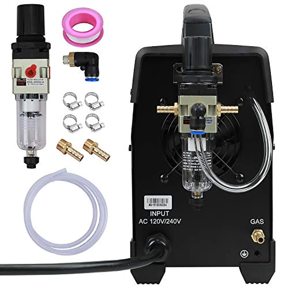 Pilot Arc Plasma Cutter, Cuwiny 50 Amp Dual Voltage 110/220v Non-Touch Pilot Inverter Air Plasma Cutting Machine, IGBT,14mm Clean Cut,16mm Max Severance, Fit For Carbon Steel,Copper, Iron and Aluminum